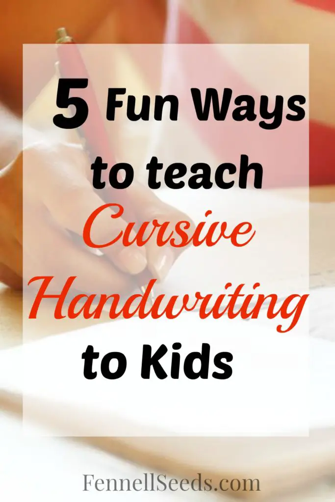 5 Fun Ways To Teach Cursive Handwriting At Home 