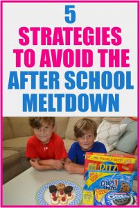 5 Strategies To Stop The After School Meltdown